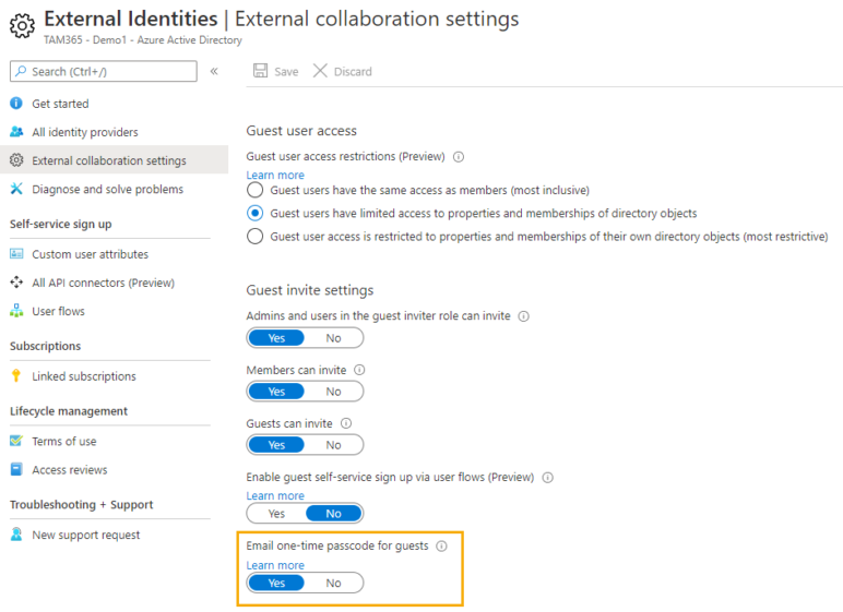 Anmeldung über One-time Passcode wird in Azure AD aktiviert | Topedia Blog