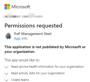 Zugriff für PnP PowerShell einrichten | Topedia Blog