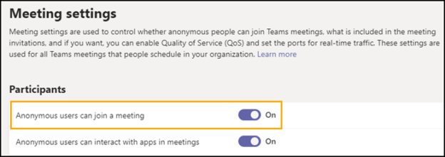 Per-organizer Policy für anonyme Teilnehmer in Teams Meeting | Topedia Blog