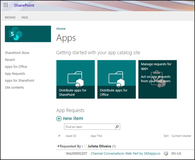 Neues SharePoint App Management | Topedia Blog
