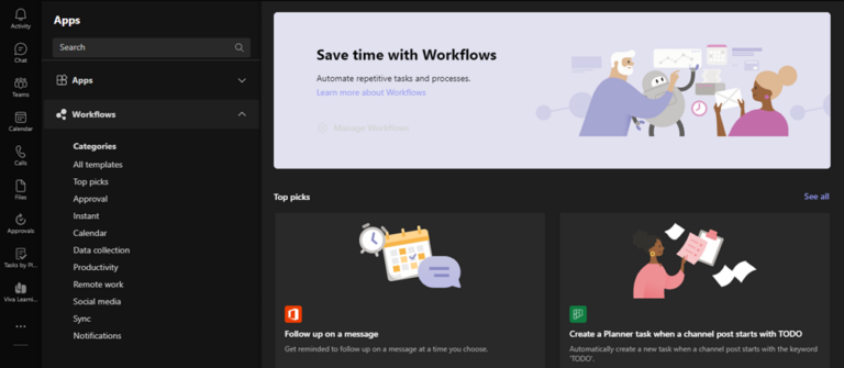 Workflows im Teams App Store | Topedia Blog