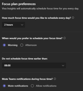 Fokuszeit in Viva Insights überarbeitet | Topedia Blog