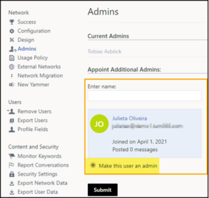 Yammer Administrator Rolle in Azure AD | Topedia Blog