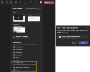 Excel Live in Teams Besprechungen (Preview) | Topedia Blog