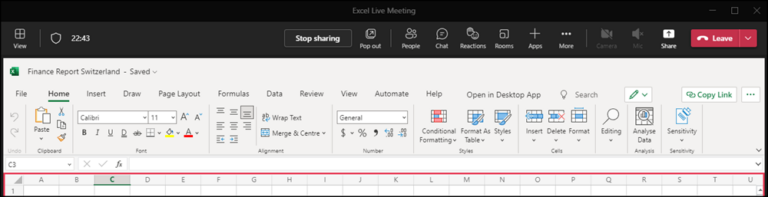 Excel Live in Teams Besprechungen (Preview) | Topedia Blog