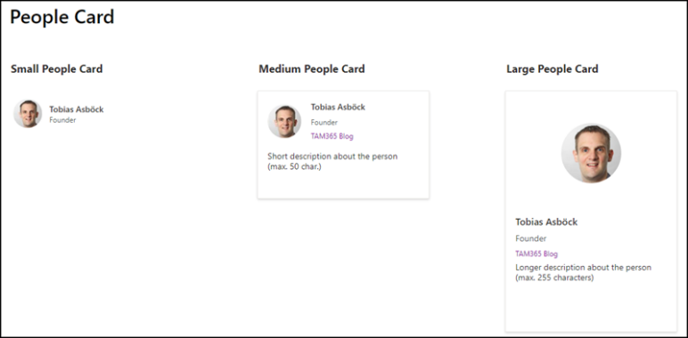 Personenprofile auf SharePoint Seiten | Topedia Blog