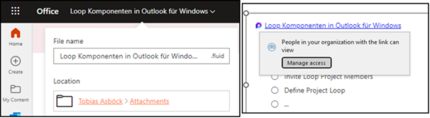Loop Komponenten in Outlook für Windows | Topedia Blog