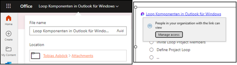Loop Komponenten in Outlook für Windows | Topedia Blog