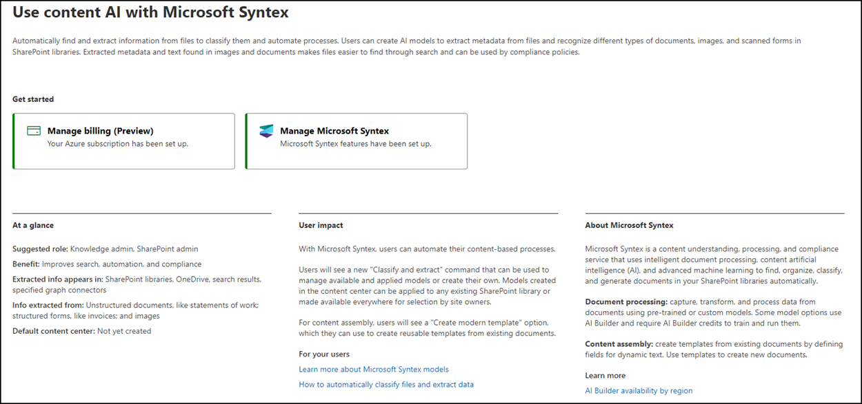 Microsoft Syntex Pay-as-you-go (Preview) | Topedia Blog