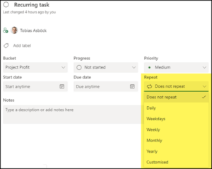 Wiederkehrende Aufgaben in Planner | Topedia Blog