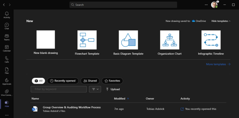 Visio App in Microsoft Teams | Topedia Blog