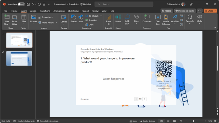 Microsoft Forms in PowerPoint | Topedia Blog