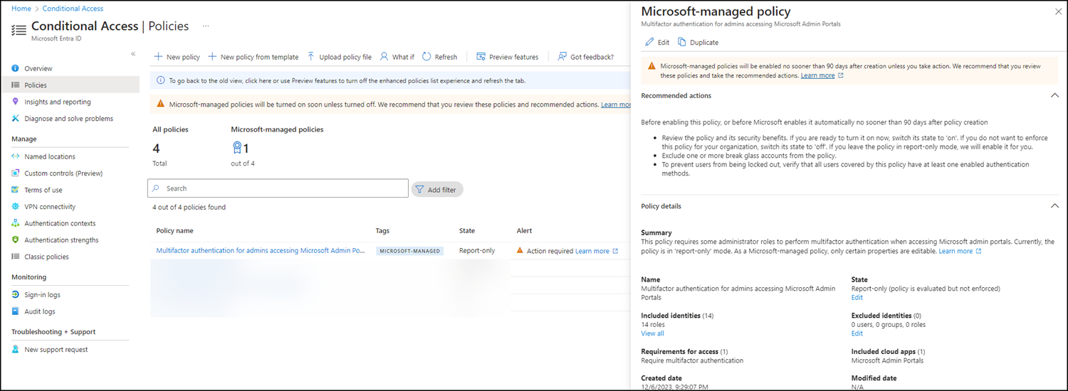 Microsoft-managed Conditional Access Policy wurde erstellt | Topedia Blog Microsoft-managed Conditional Access Policy wurde erstellt | Topedia Blog