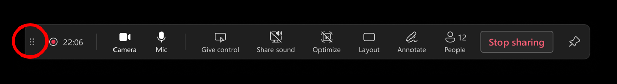 Toolbar in Teams während der Bildschirmfreigabe verschieben | Topedia Blog