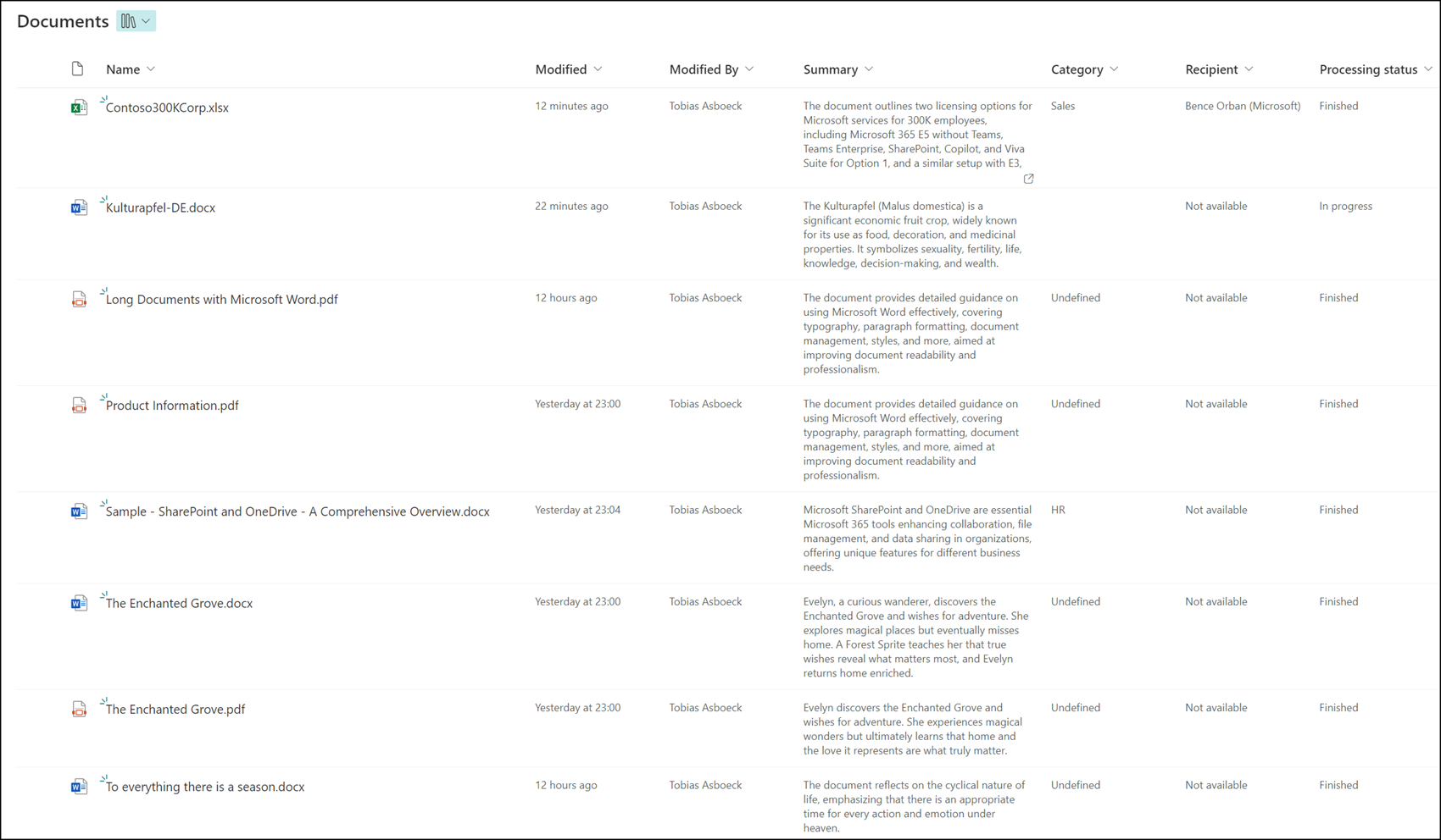 Autofill Columns in SharePoint (mit SharePoint Premium) | Topedia Blog