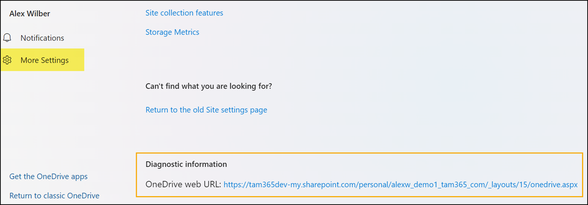 Wie finde ich mit einem Geschäftskonto die URL von meinem OneDrive ...